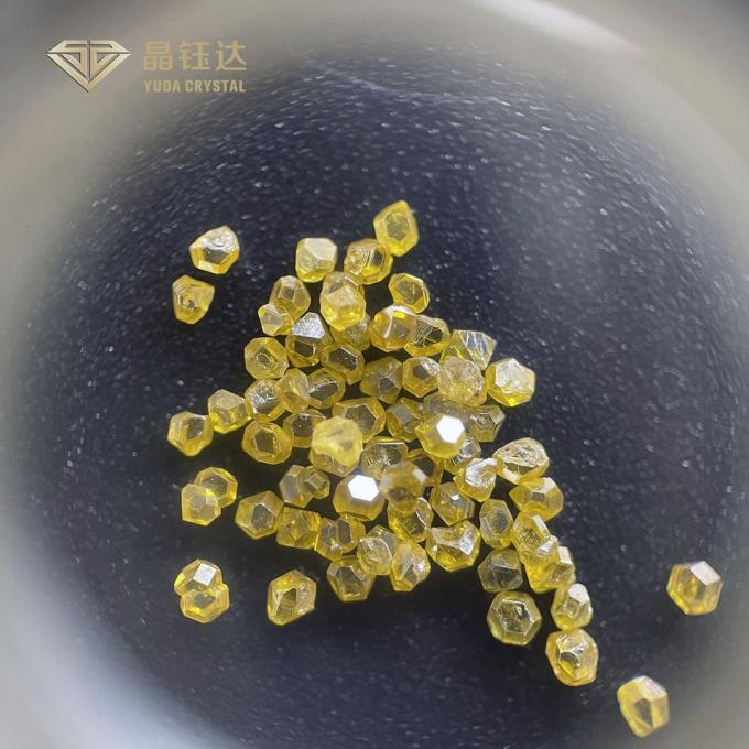 1.8mm To 2.0mm Yellow HPHT Monocrystalline Diamonds SI To I Clarity