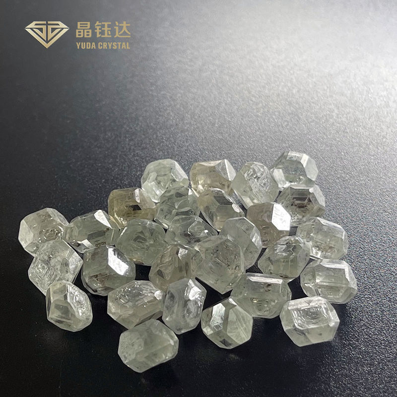 Greenish HPHT Rough Fancy Colored Lab Diamonds 5 Carat To 8 Carat