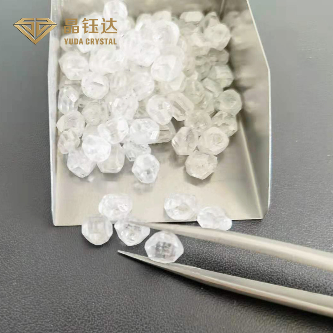 Round HPHT Lab Grown Diamonds LGD Uncut Lab Created Diamond For Making ...